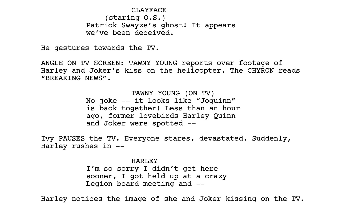 FORMATTING YOUR SPEC SCRIPT WHILE SOCIAL DISTANCING, A PRIMER PART 19 ...