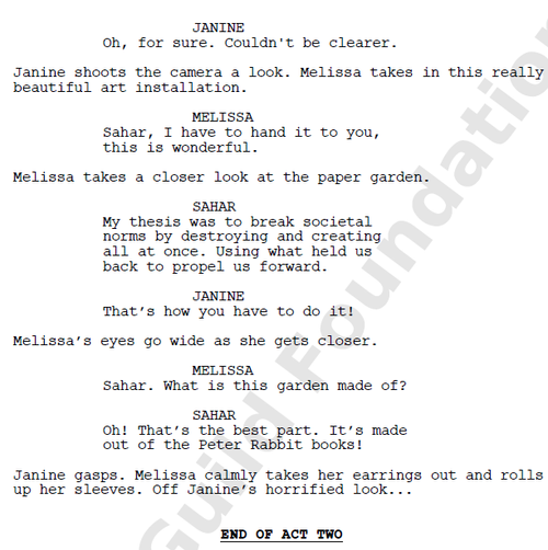 FORMATTING YOUR SPEC SCRIPT, A PRIMER: PART 22 — The Writers Guild ...