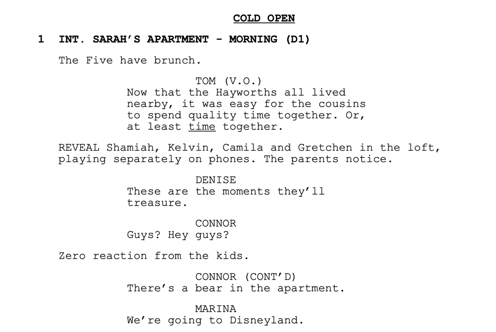 FORMATTING YOUR SPEC SCRIPT WHILE SOCIAL DISTANCING, A PRIMER PART 19 ...