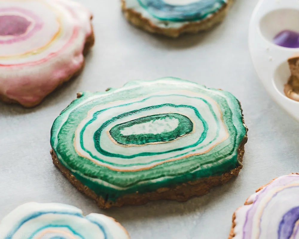 Agate Slice Cookies — Honey Blonde