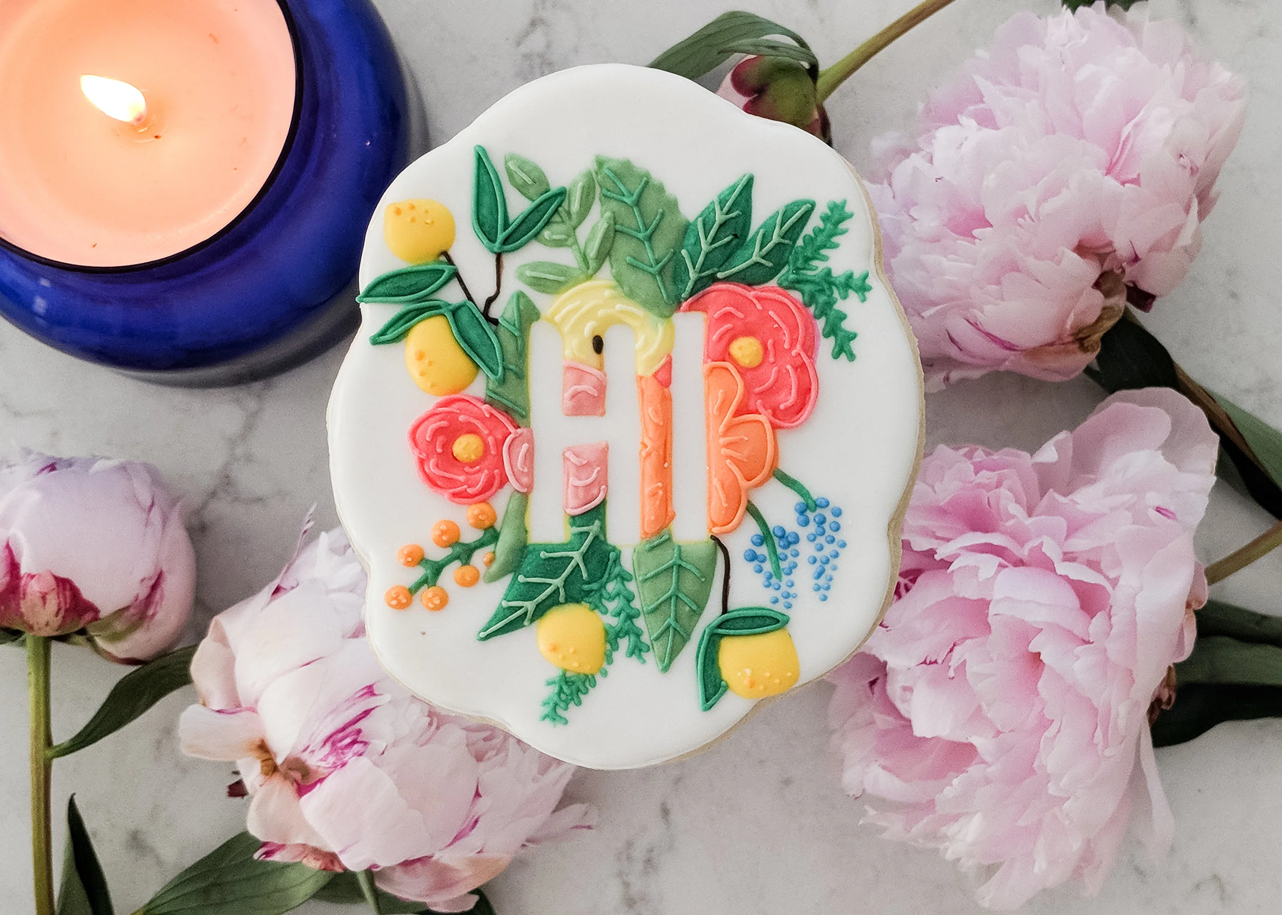 How to Create Negative Space Design on a Cookie — Honey Blonde