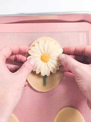Molded Flower Sugar Cookie — Honey Blonde