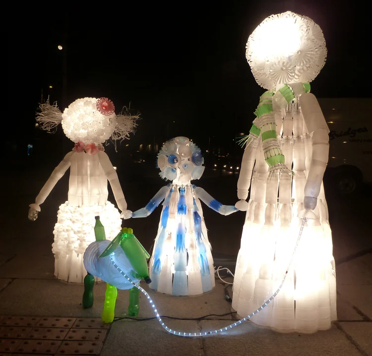Bottle Family — Sarah Turner Eco Art & Design