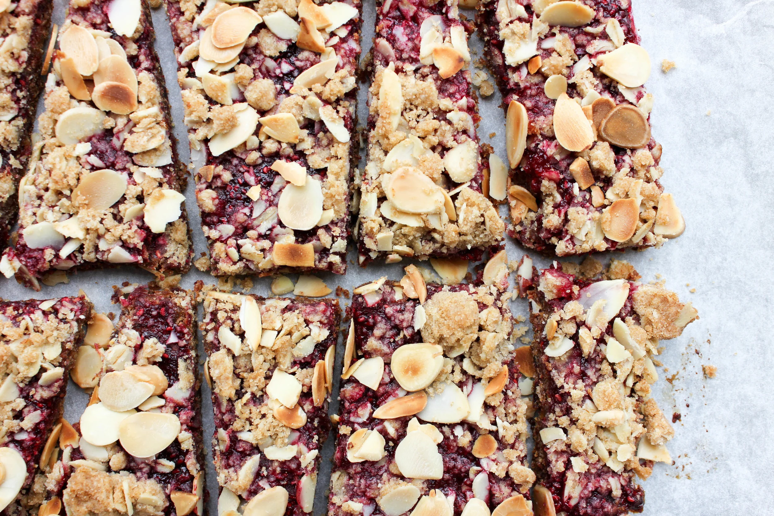 Raspberry Almond Cookie Bars — ALLEGRA D'AGOSTINI