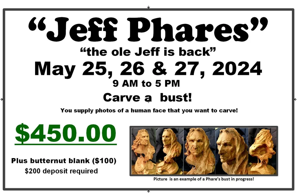 Jeff Phares is back! — American Woodcarving & Art School