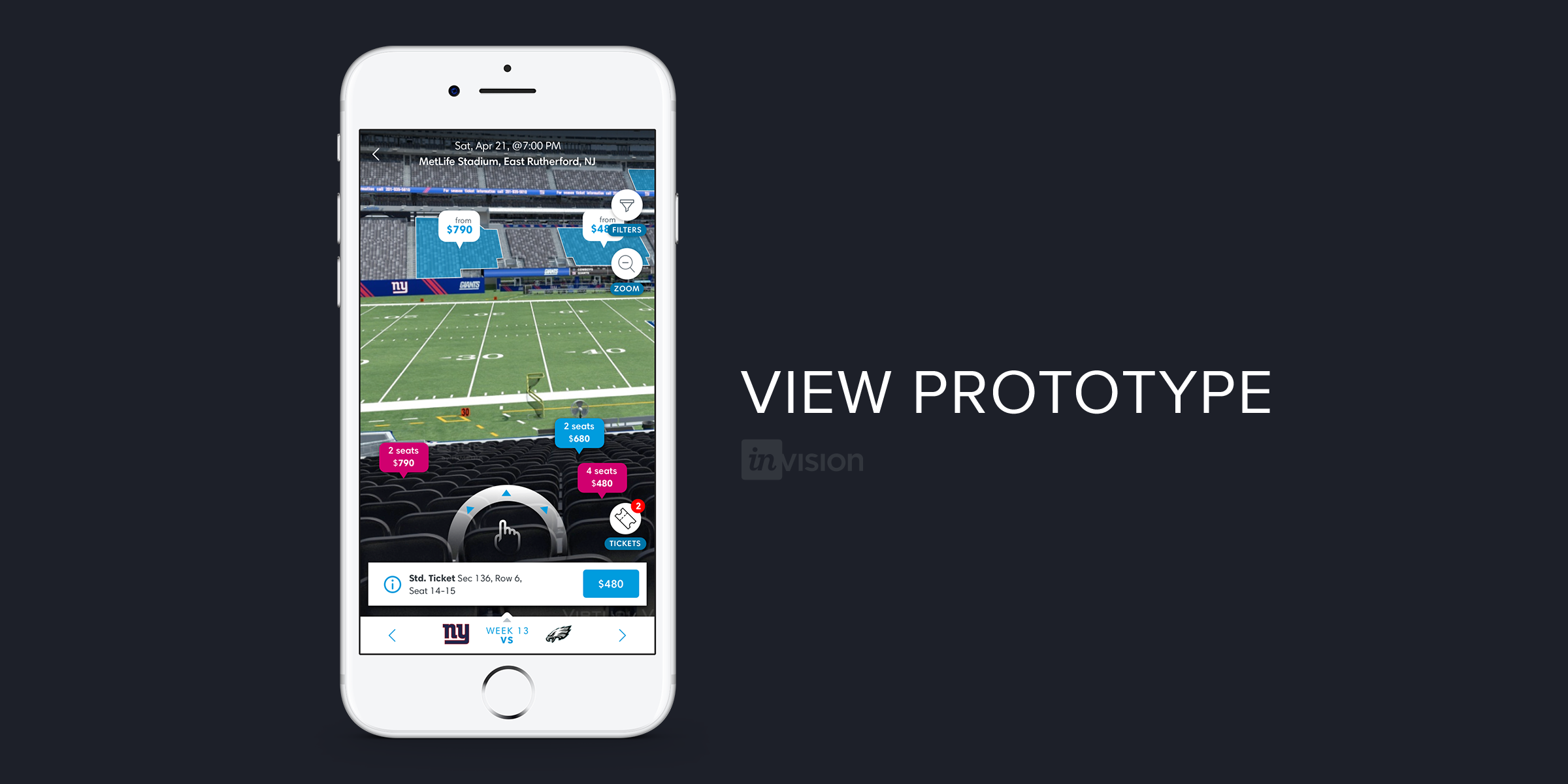 NFL Virtual Venue Ticket Purchasing Experience — John Le, UI/UX ...