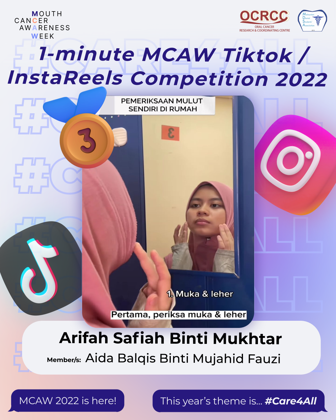 1-Minute MCAW TikTok/InstaReels Competition 2022 — MDSA