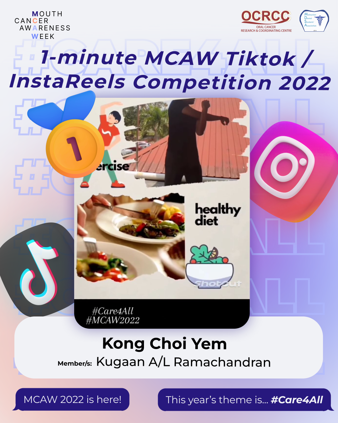 1-Minute MCAW TikTok/InstaReels Competition 2022 — MDSA