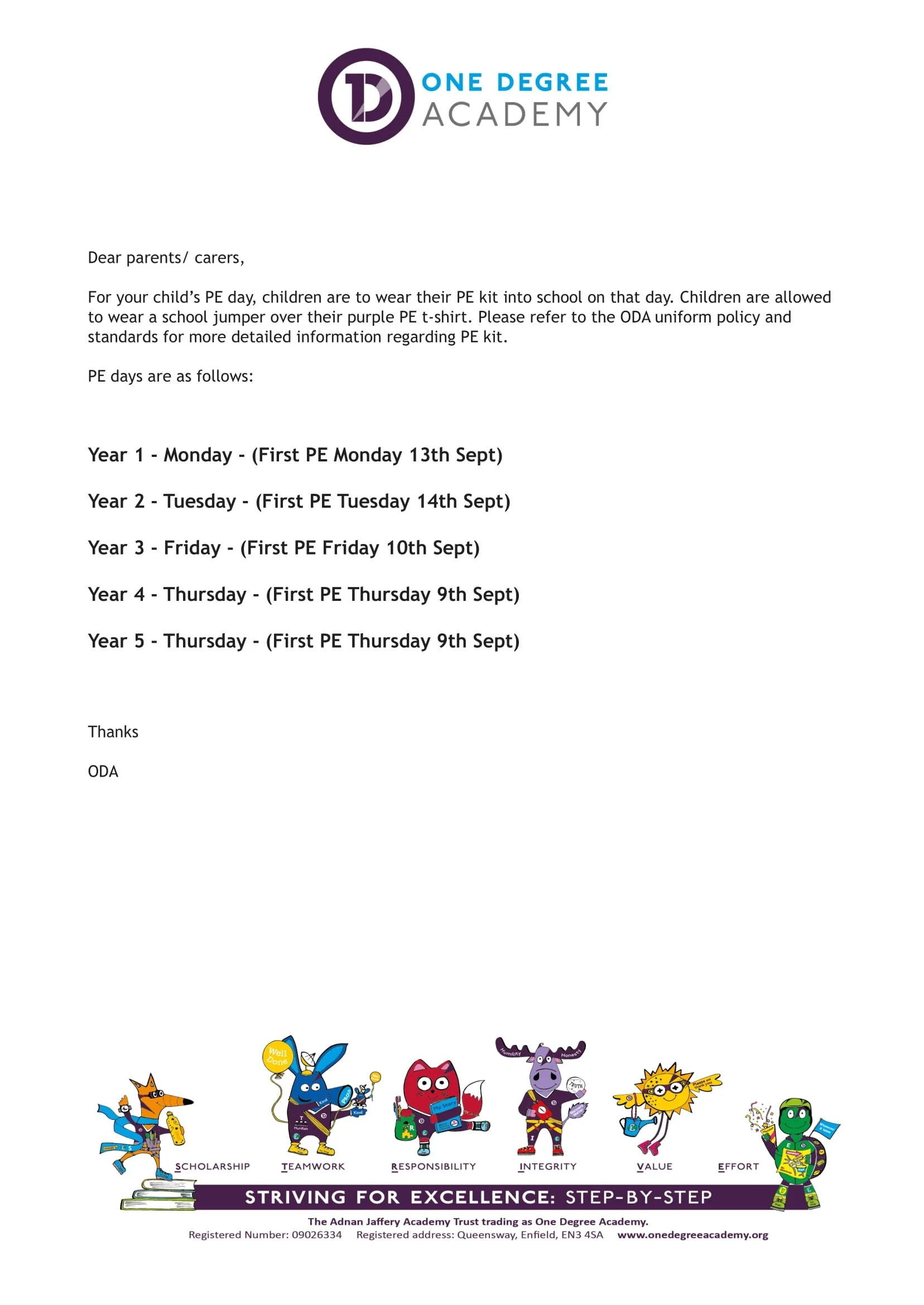 PE days at One Degree Academy — One Degree Academy