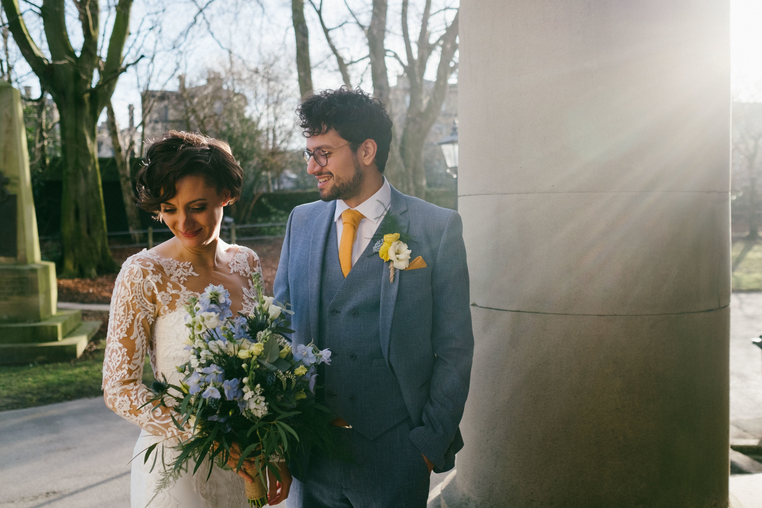 Indy & Mimi's Saltaire Wedding- Mustard Yellow Photography