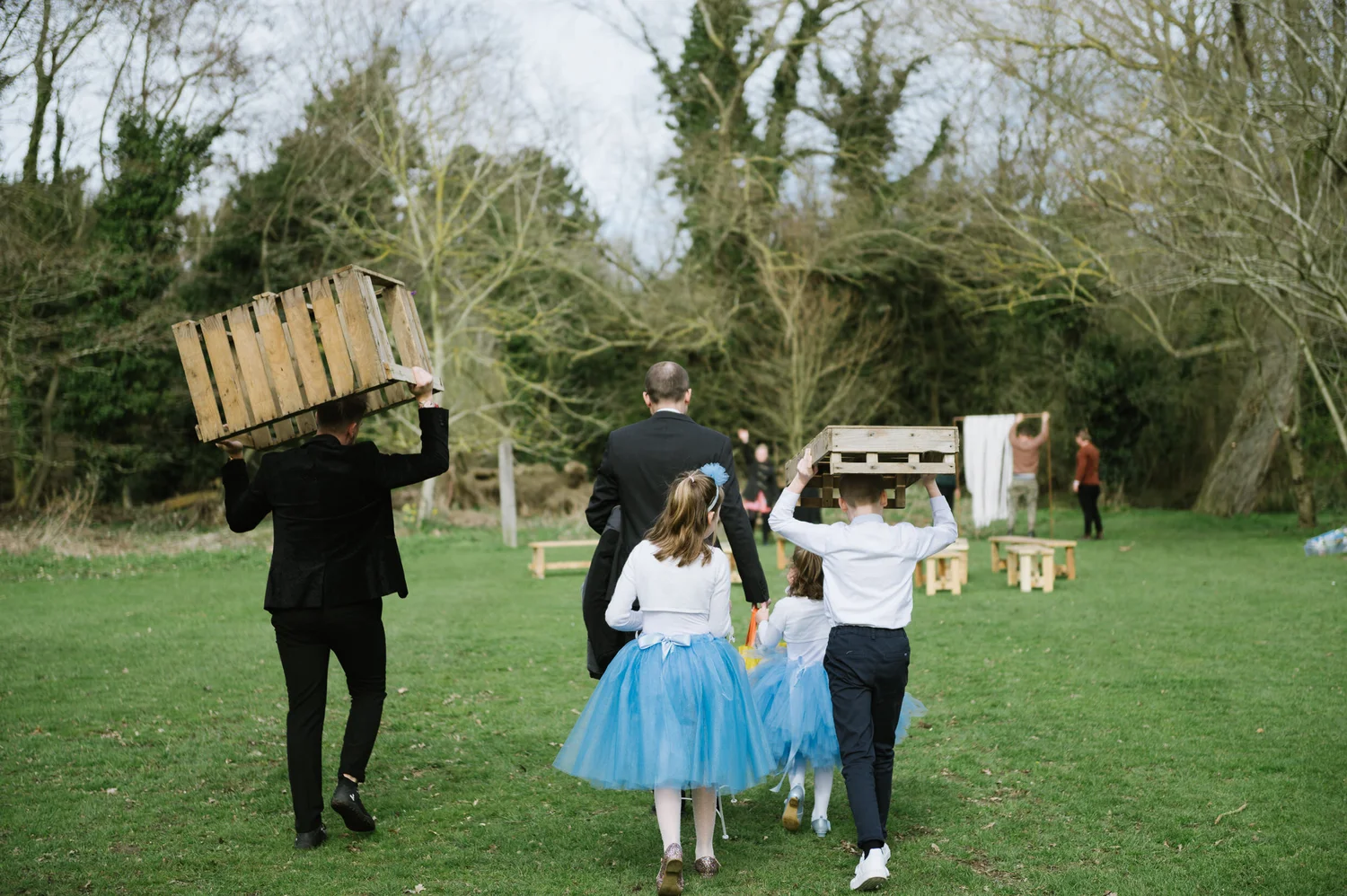 Outdoor wedding for social distancing