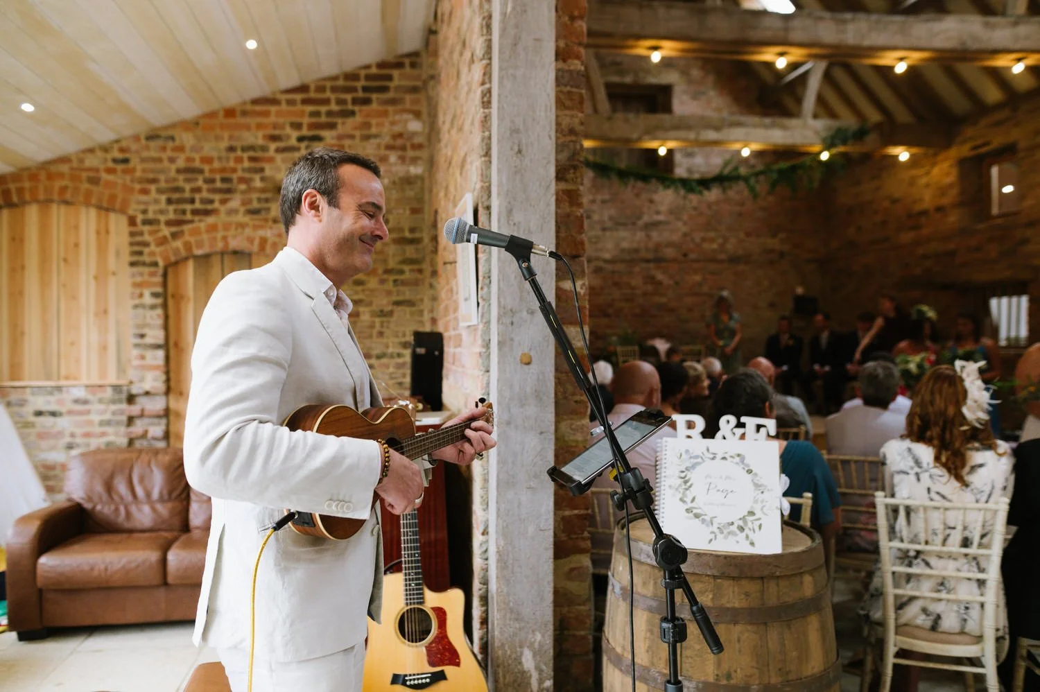 A relaxed summer wedding at Milton End Barns