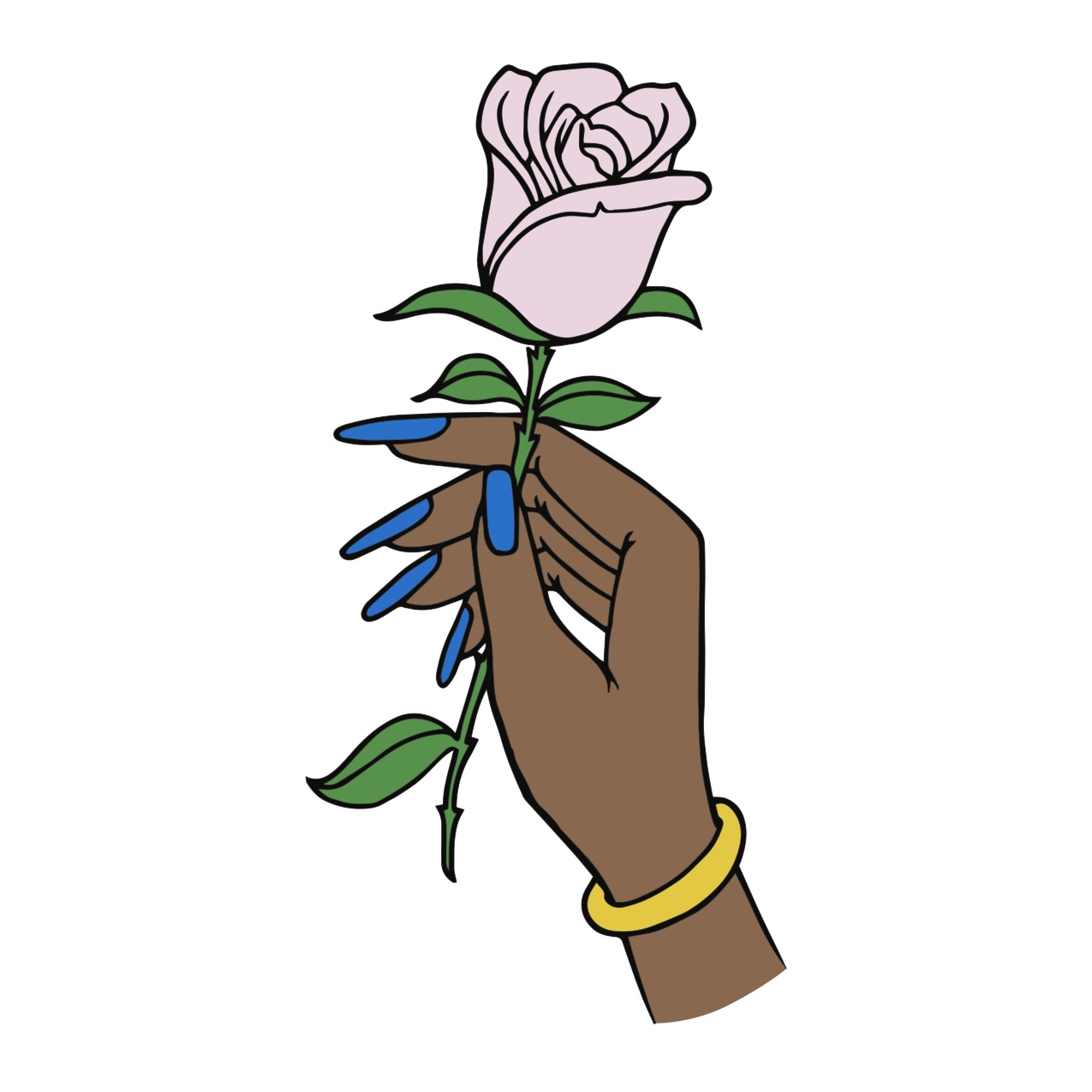 Hand Holding Rose