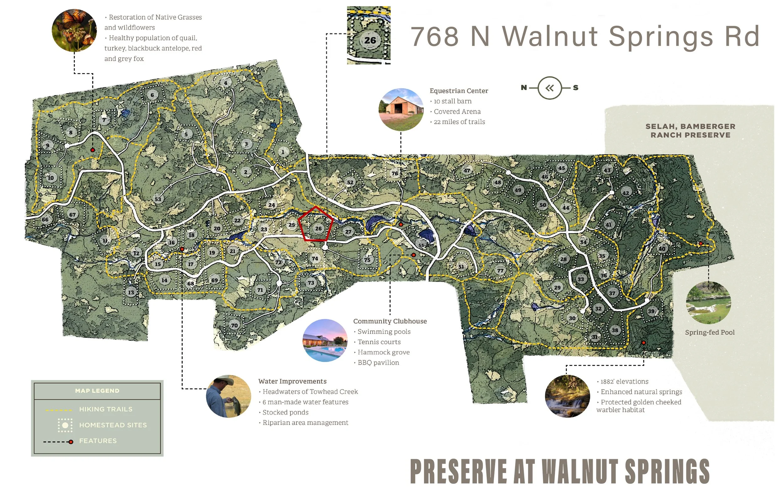 PRESERVE AT WALNUT SPRINGS #26 ★ Ranch Community ★ Johnson City, TX