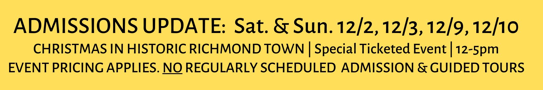 Plan Your Visit — Historic Richmond Town