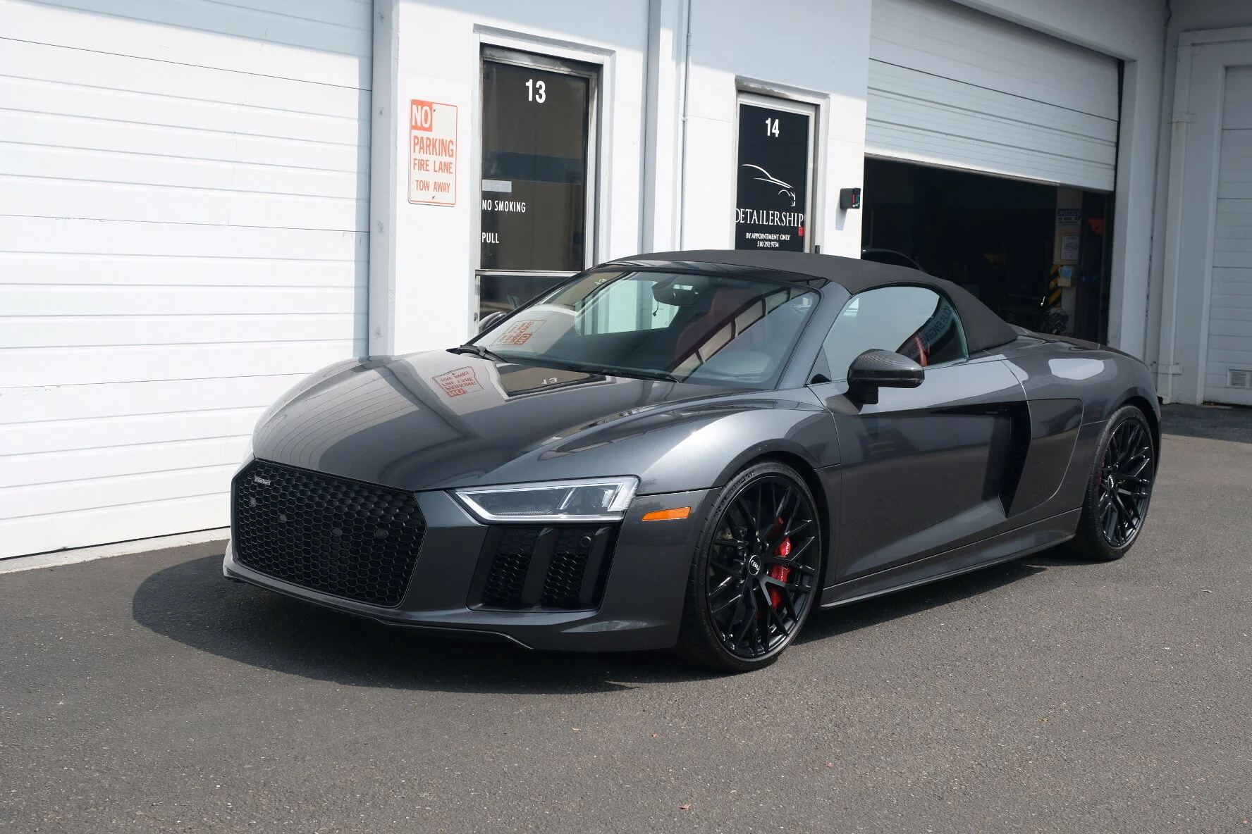 2018 Audi R8 Spyder (Daytona Gray Pearl Effect) — DETAILERSHIP™