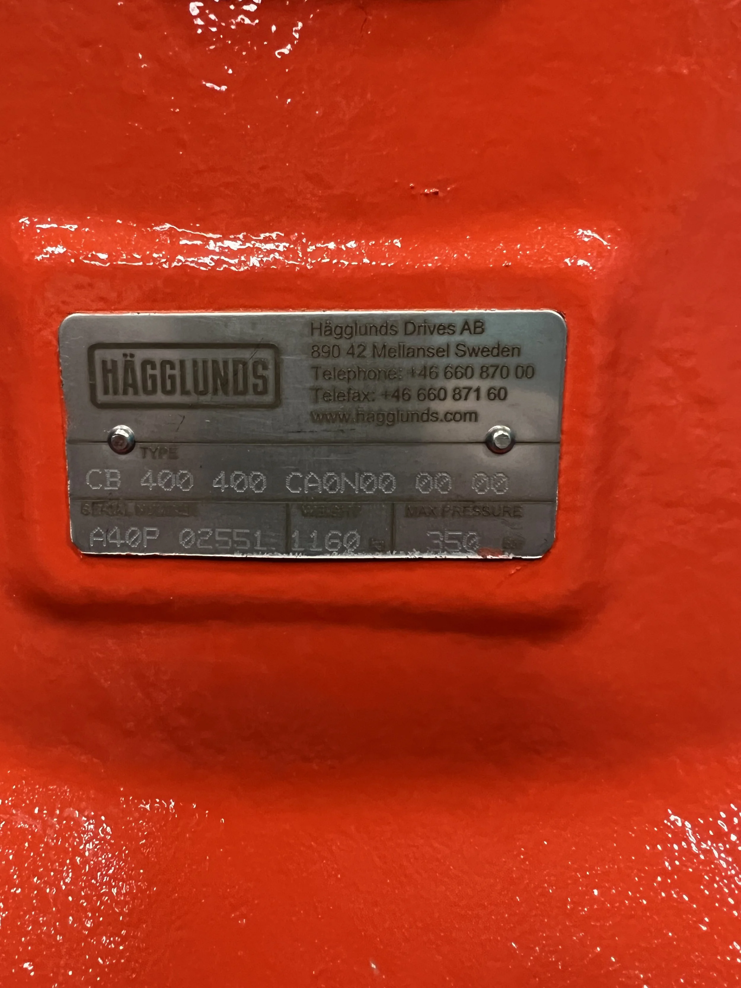 Hagglunds CB400, MA400, MB400, Radial Piston Motor (New Surplus) — Dean ...
