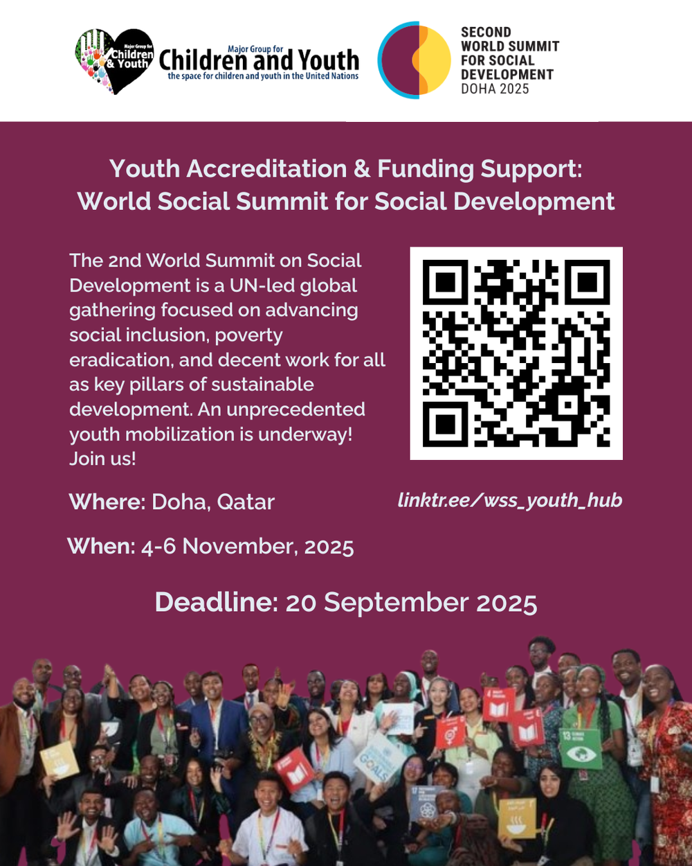 Youth Accreditation & Funding Support: World Social Summit for Social ...