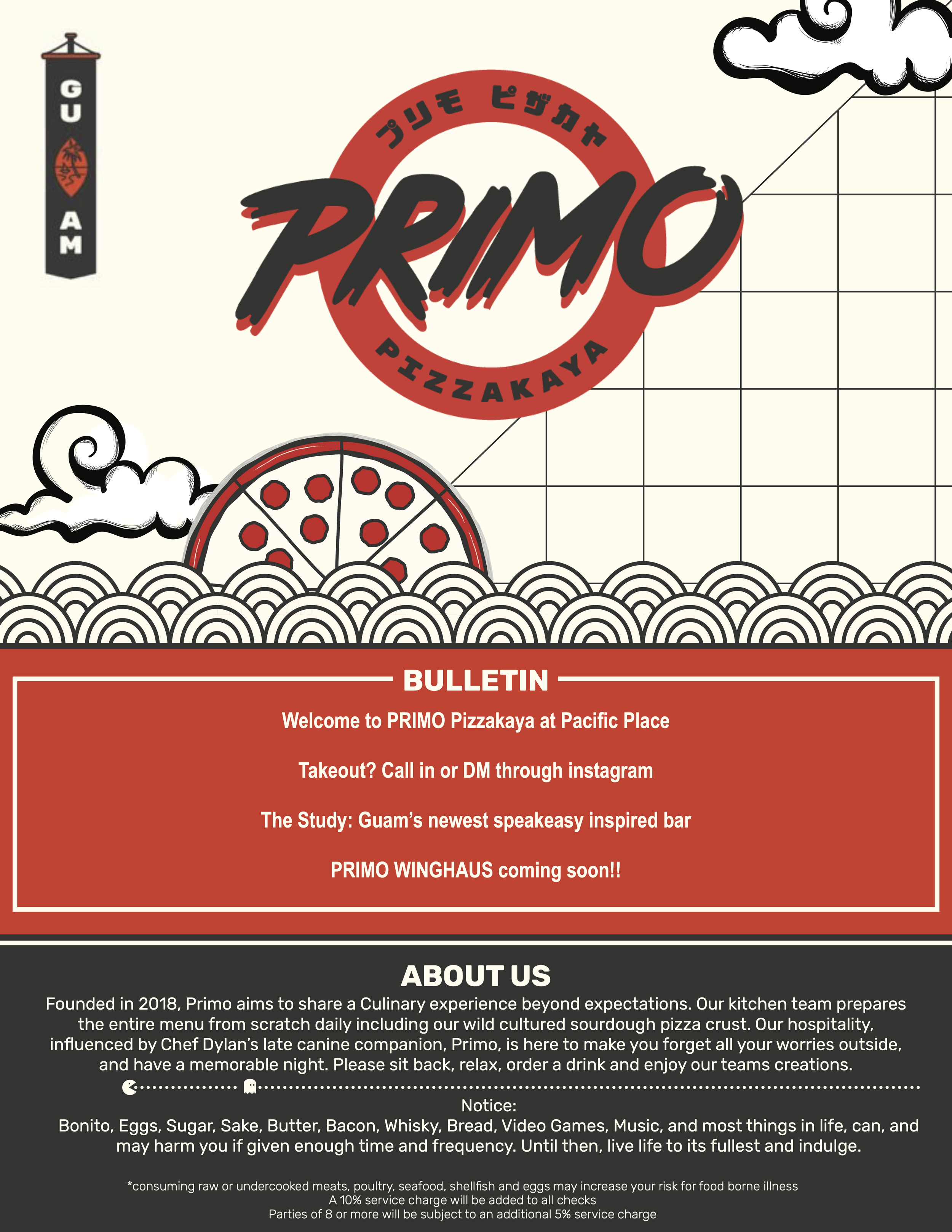 QR MENU — Primo Pizzakaya