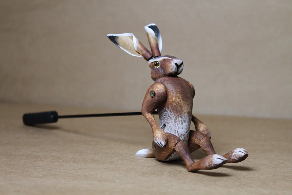 Carve a puppet hare — Sarah Vigars Art