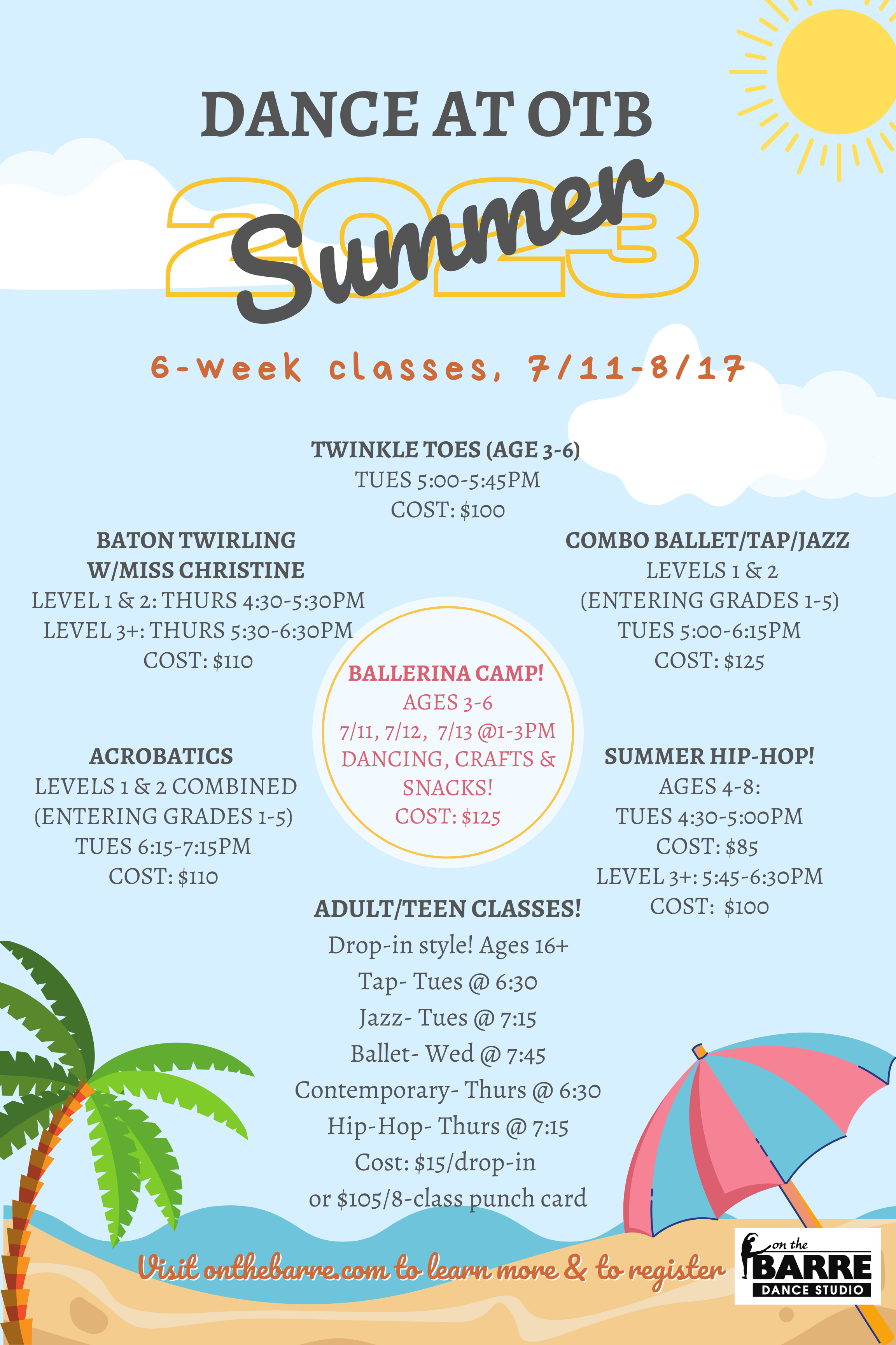 Summer Dance — On the Barre Dance Studio