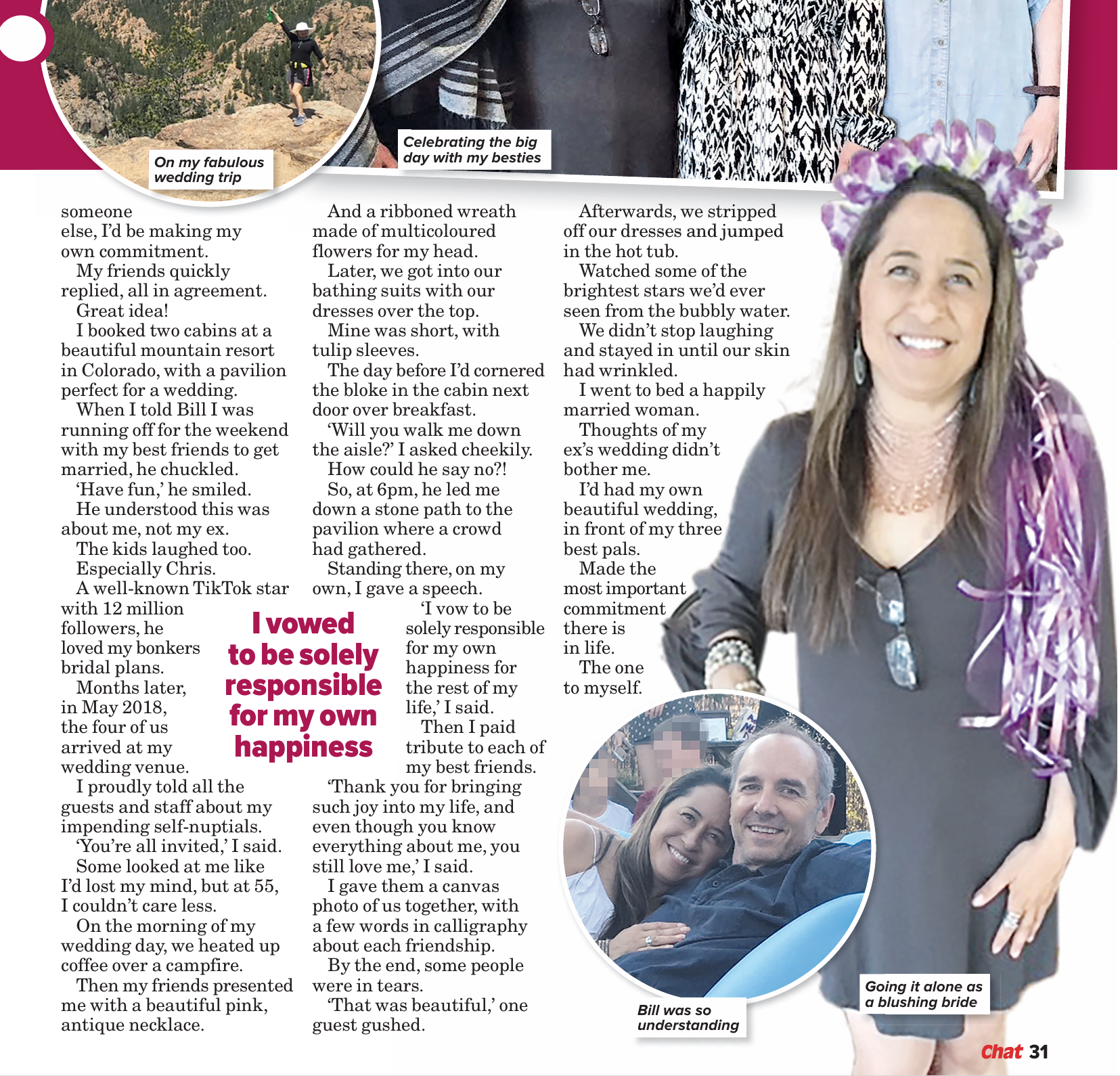 Chat Magazine's Story on Me Based on an Interview About My Wedding to ...