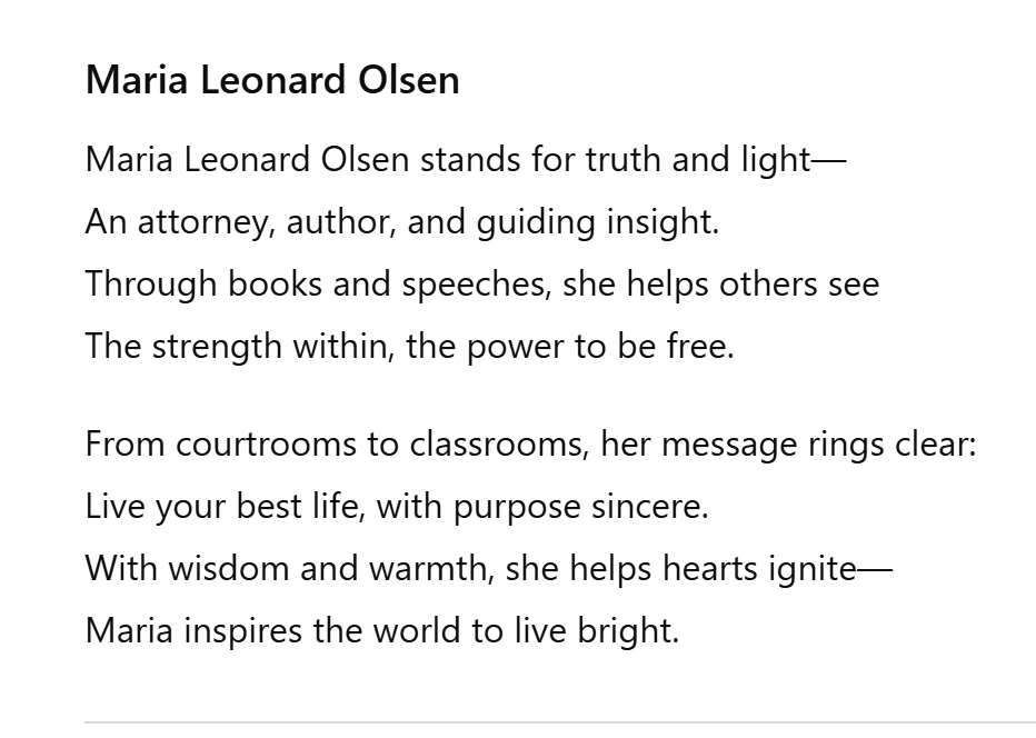 Using Chat GBT for Poetry — Maria Leonard Olsen