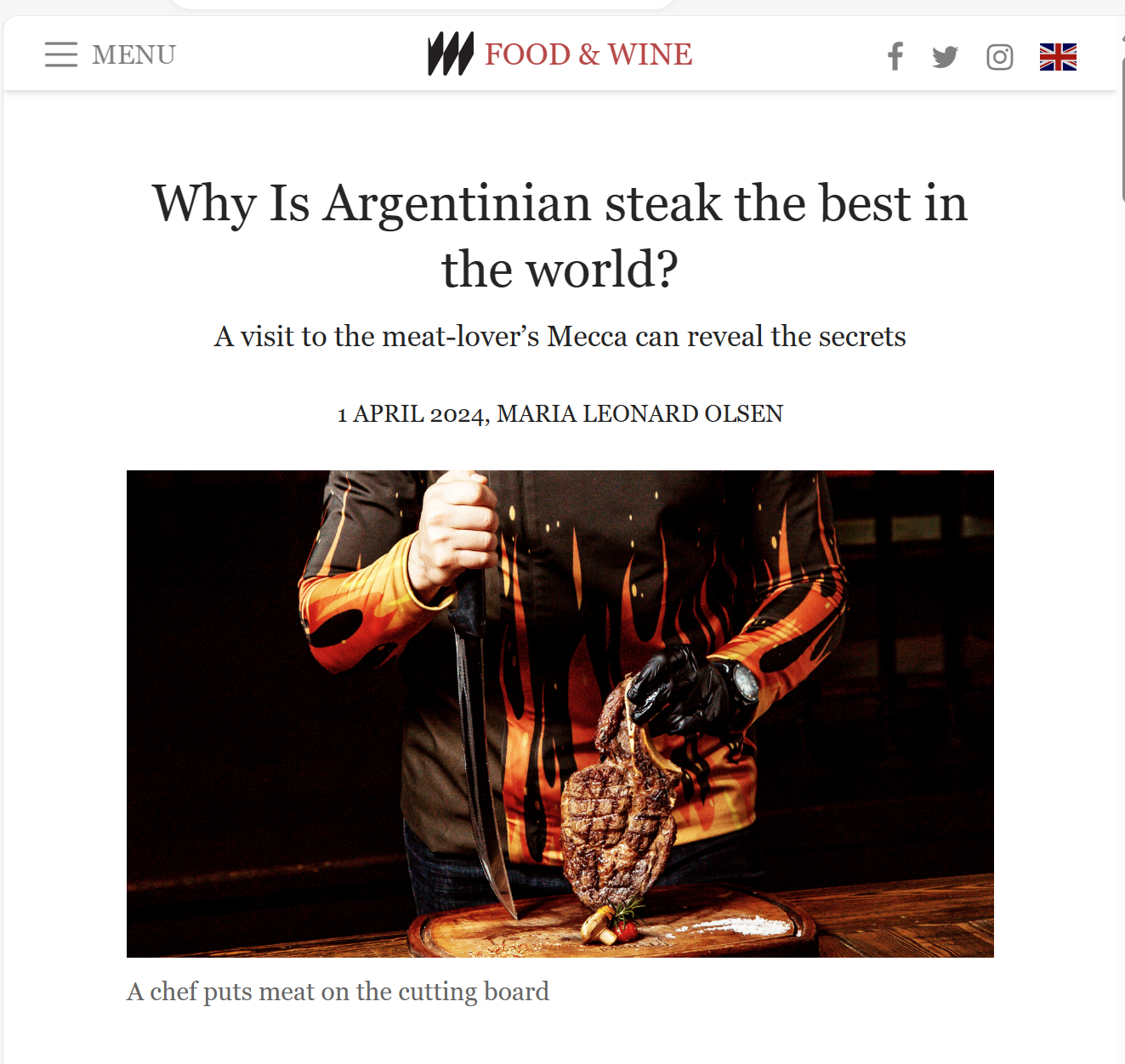 Piece for Meer Magazine on Why Argentian Steak is the Best in the World ...