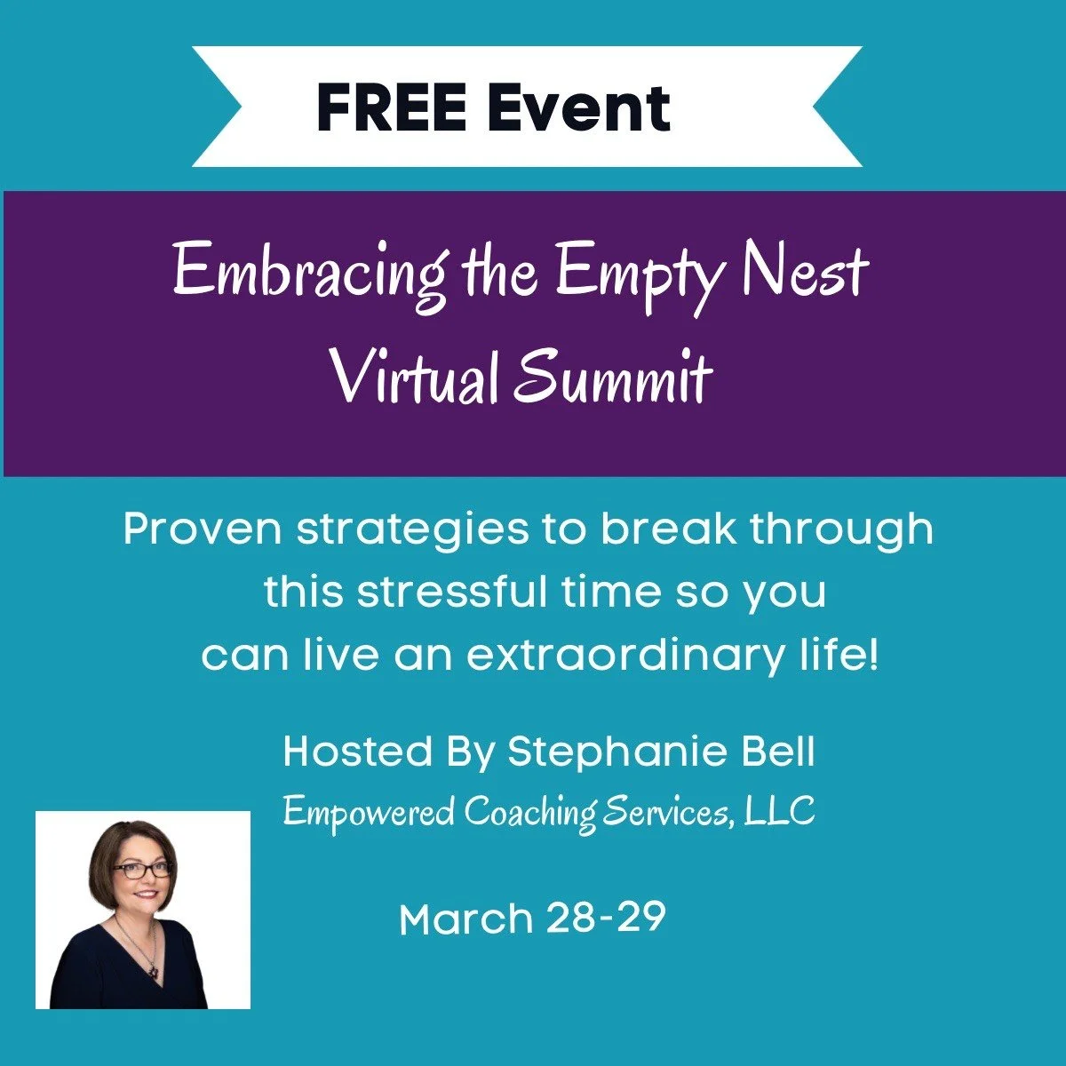 Presenter at the Embracing the Empty Nest Summit — Maria Leonard Olsen