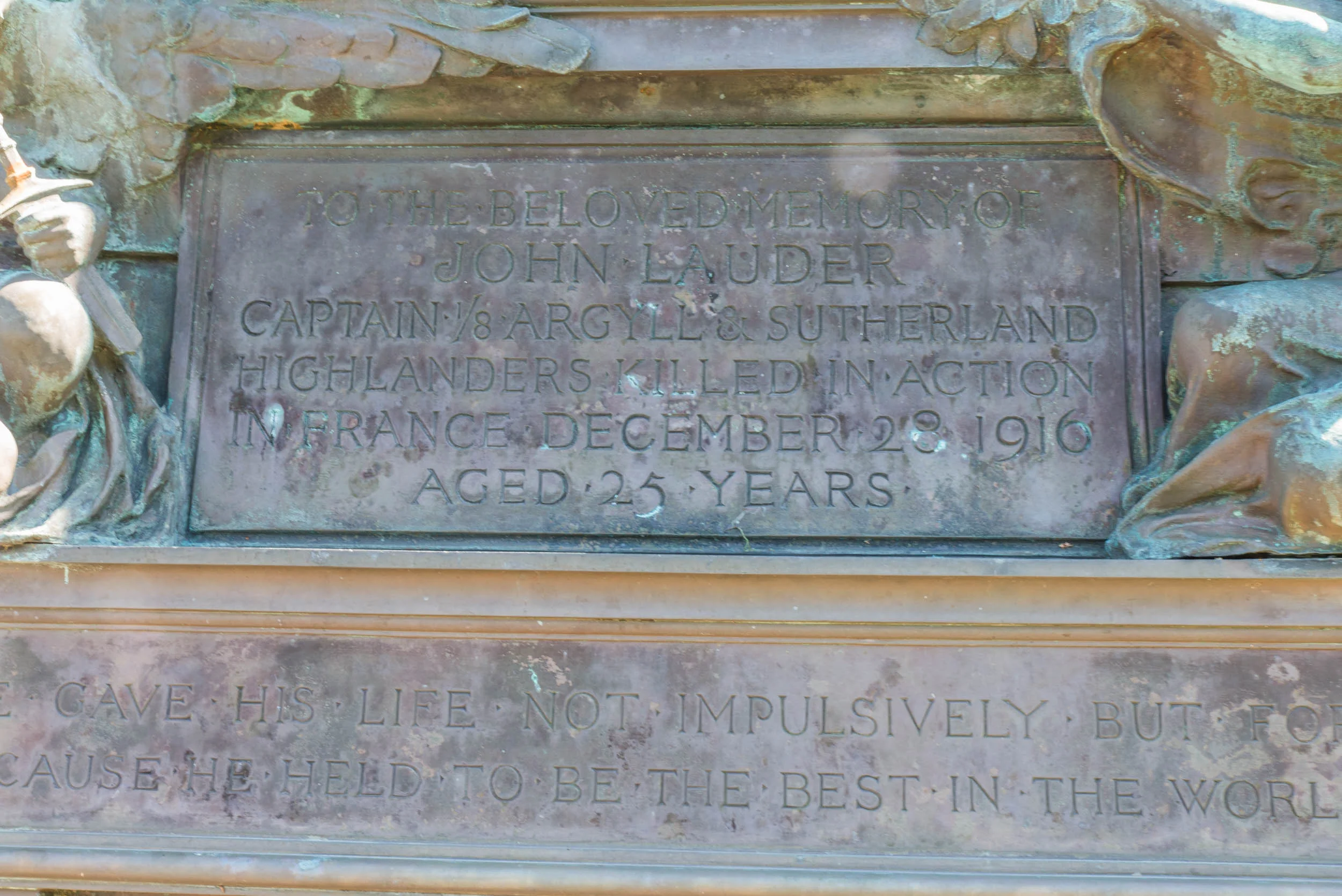 Lauder Monument, Invernoaden, Argyll Forest — See Loch Lomond :: What ...