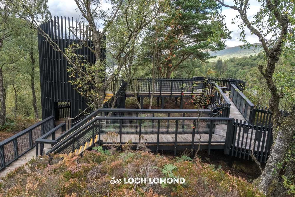 Scenic Tower at Roderick Dhu View, Loch Katrine — See Loch Lomond ...