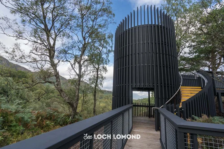 Scenic Tower at Roderick Dhu View, Loch Katrine — See Loch Lomond ...