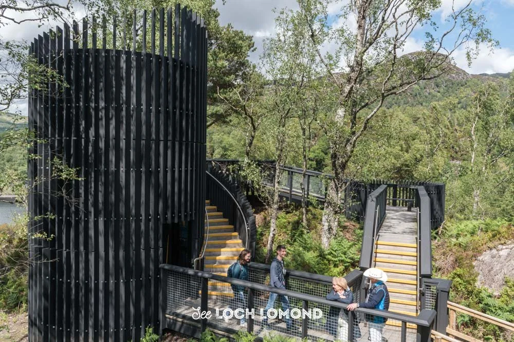 Scenic Tower at Roderick Dhu View, Loch Katrine — See Loch Lomond ...