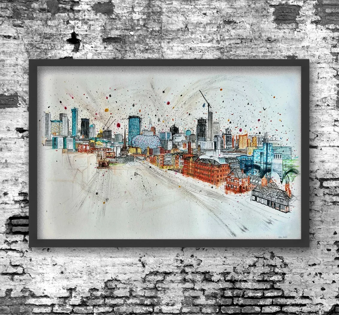 Birmingham Skyline Print Birmingham City Skyline Print | Minimalist