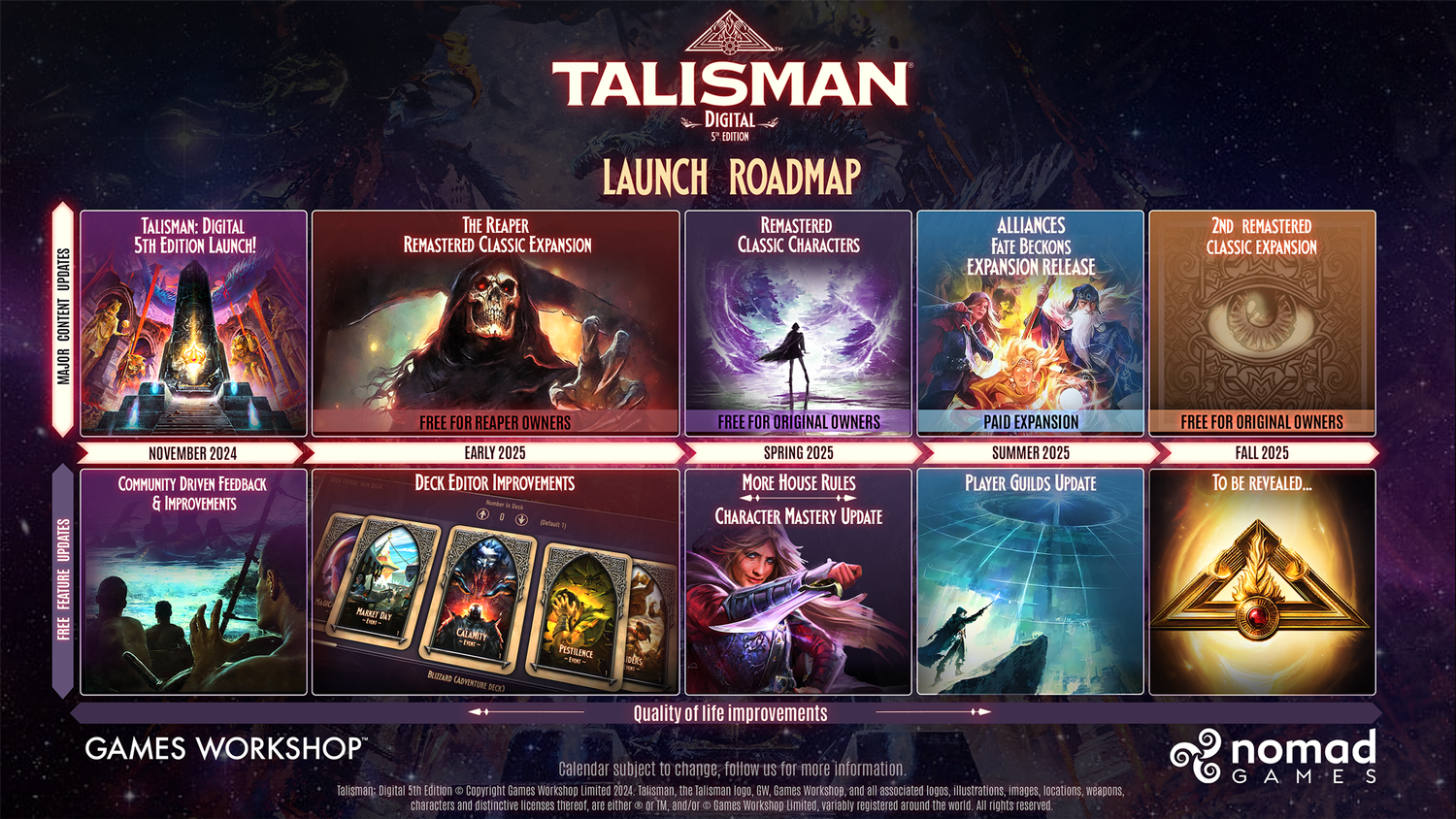 Talisman: Digital 5th Edition launch and more studio news! — Nomad Games