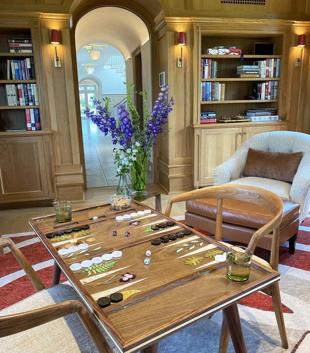 Woodlands custom backgammon table set — Studio Jean-Michel | Custom ...