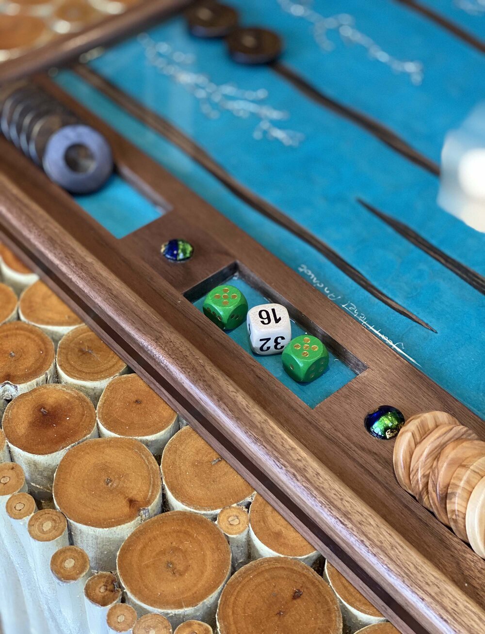 Thalassa custom backgammon board — Studio Jean-Michel | Custom Luxury ...