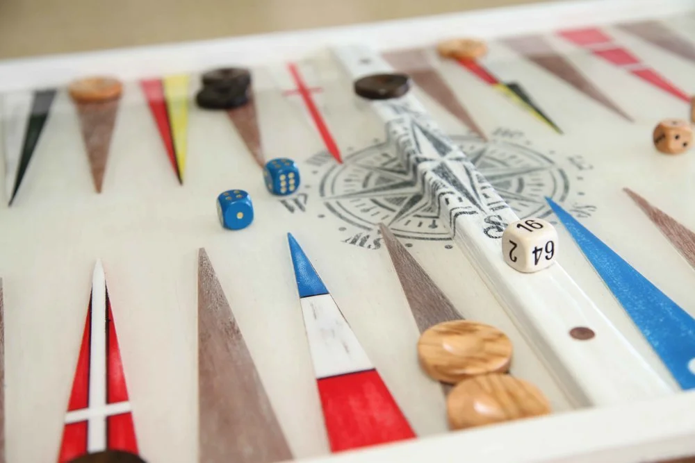 St Martin Nautical Backgammon Boards — Studio Jean-Michel | Custom ...