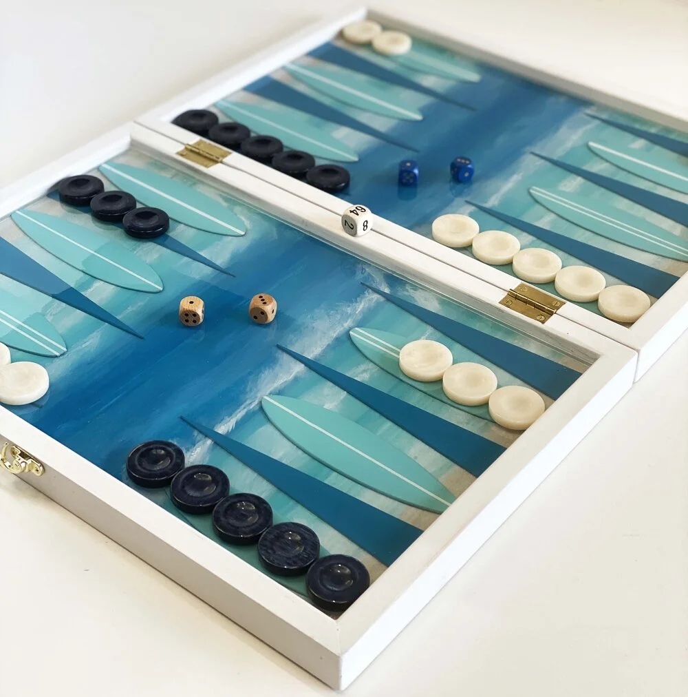 Custom Folding Backgammon — Studio Jean-Michel | Custom Luxury ...
