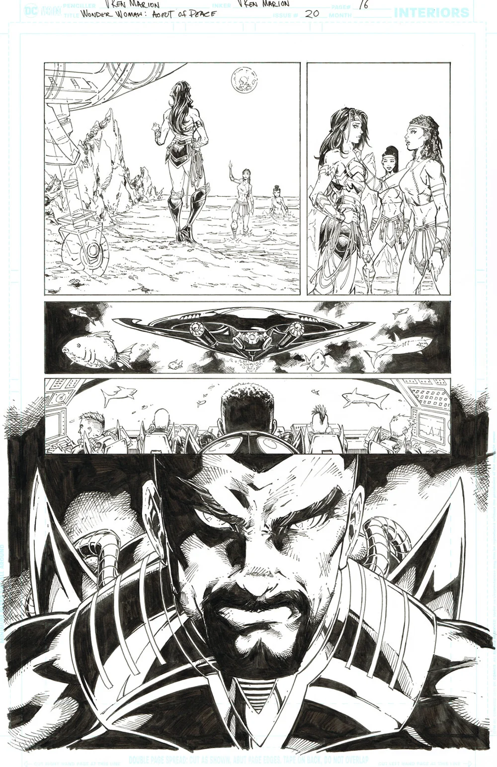 Wonder Woman Comic Book Page