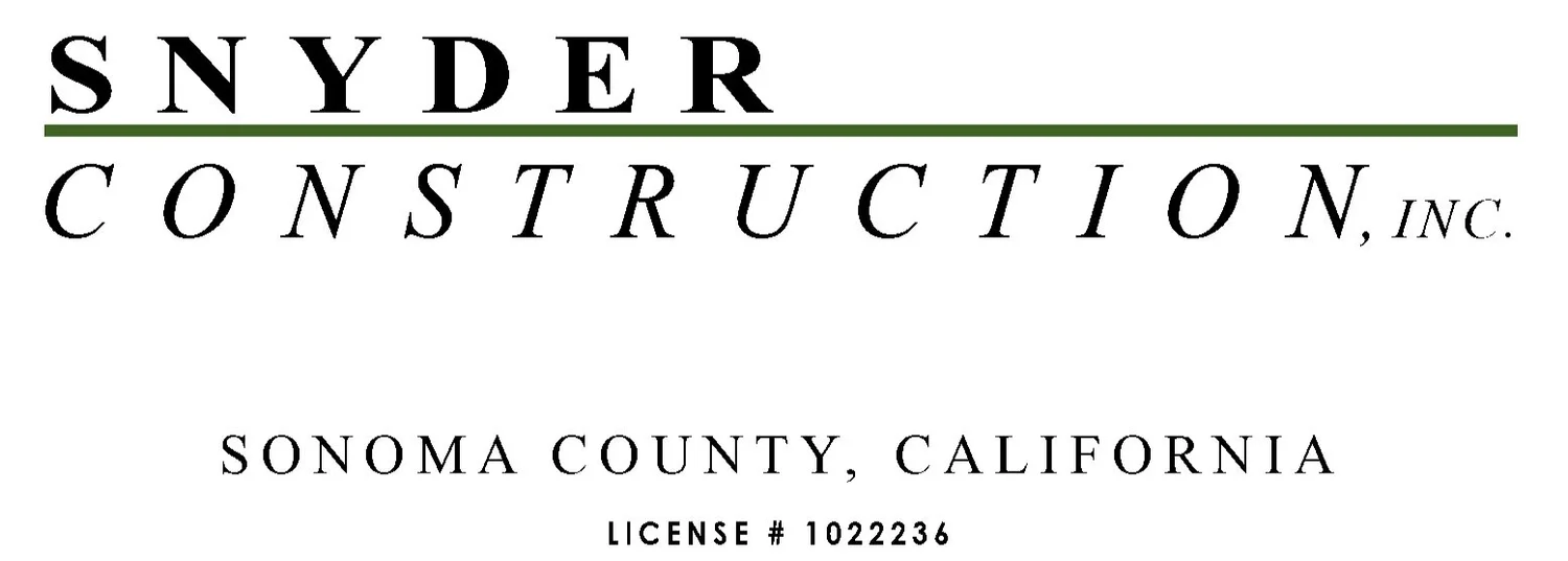 Snyder Construction, Inc. | Sonoma County Custom Home Builders
