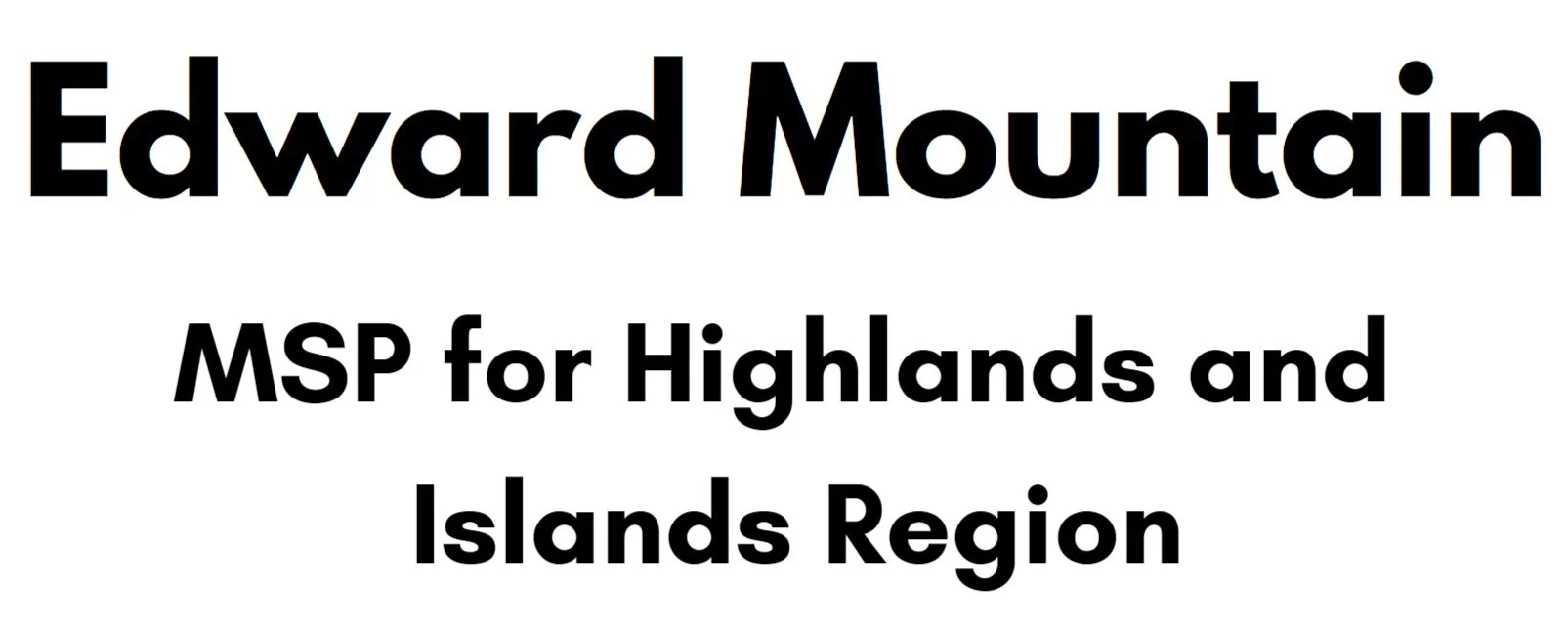 Edward Mountain MSP to stand down in 2026 | Edward Mountain MSP