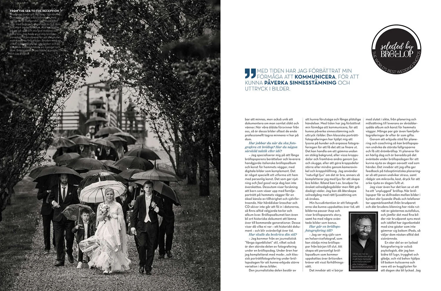 Allt Om Bröllop väljer John Hellström — Hellström