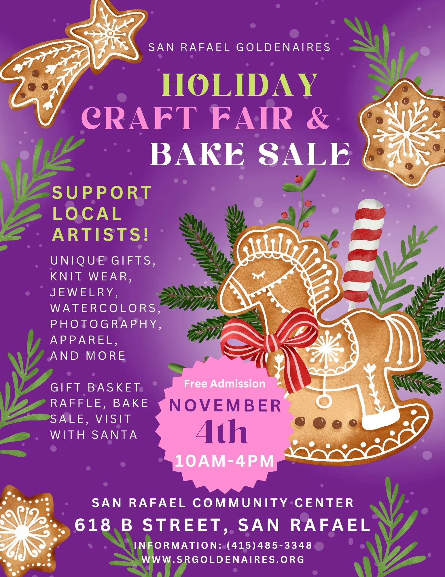 Holiday Craft Fair - Free Admission — SRGoldenaires.org