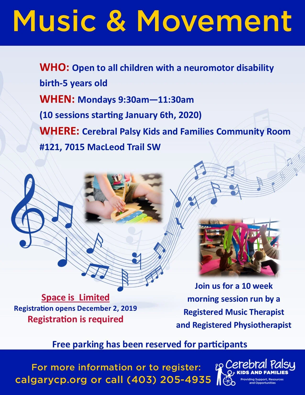 Music and Movement Therapy Program — Cerebral Palsy Kids and Families