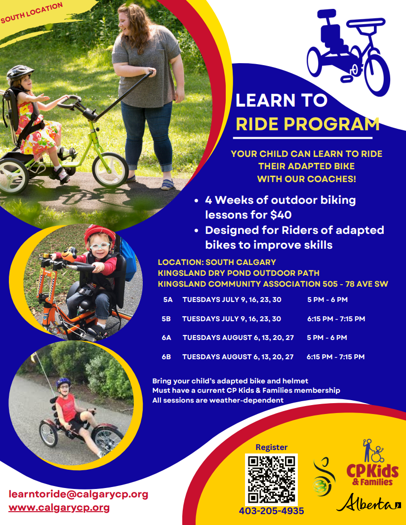 Learn 2 Ride Program — Cerebral Palsy Kids and Families