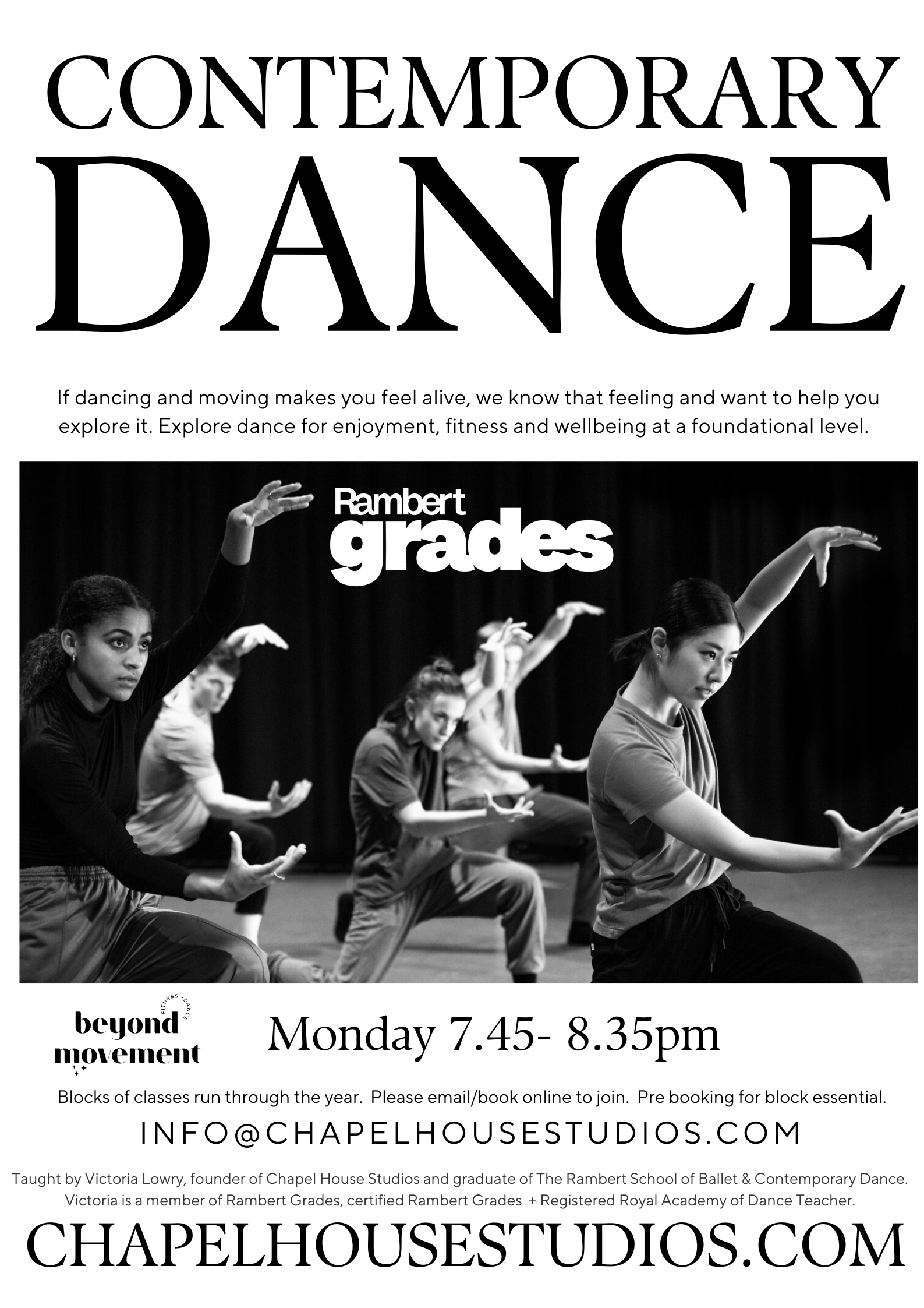 Contemporary Dance — Chapel House Studios