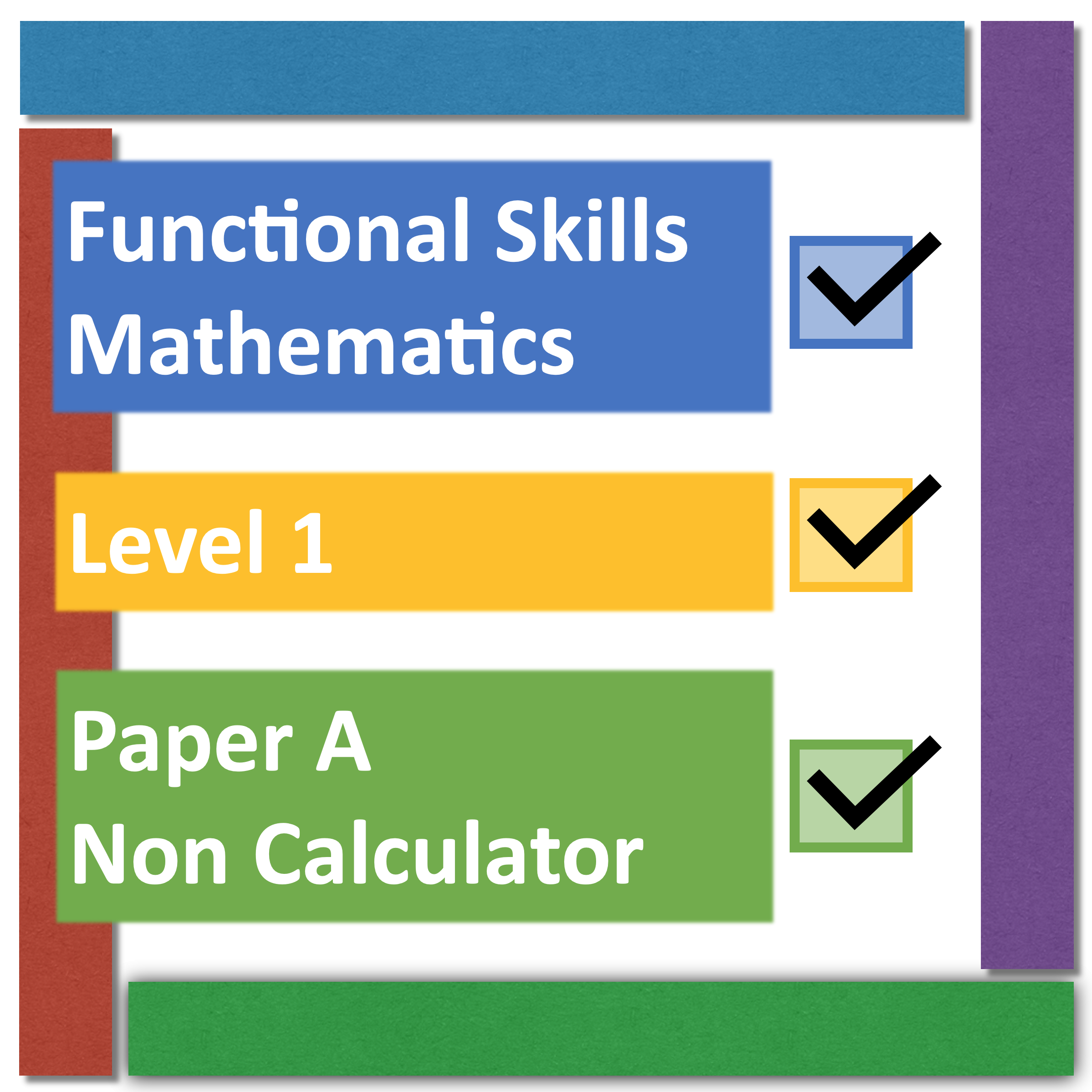 Functional Skills Maths - Level 1 - Paper A — The Maths Mum