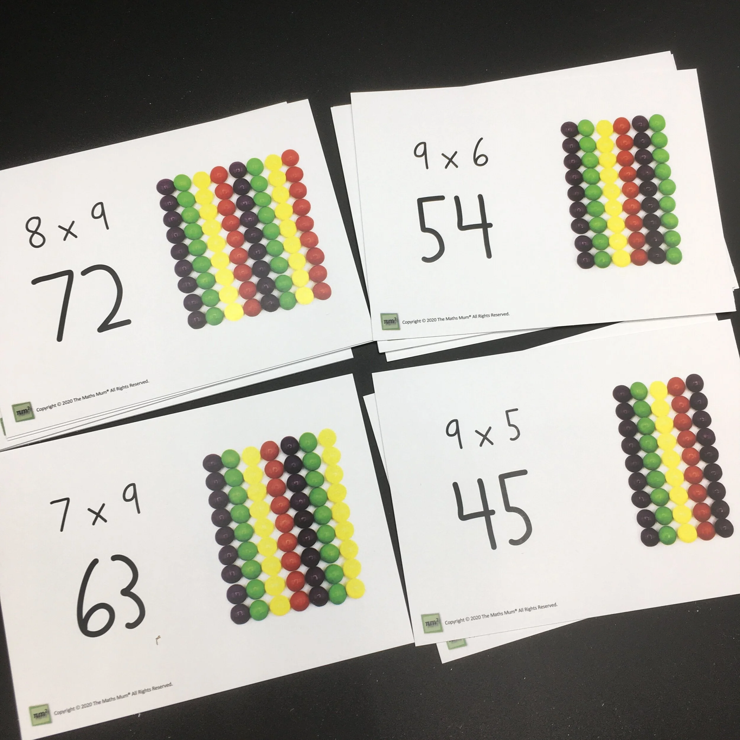 The Maths Mum® - "Skittles" Visual Times Tables Set — The Maths Mum