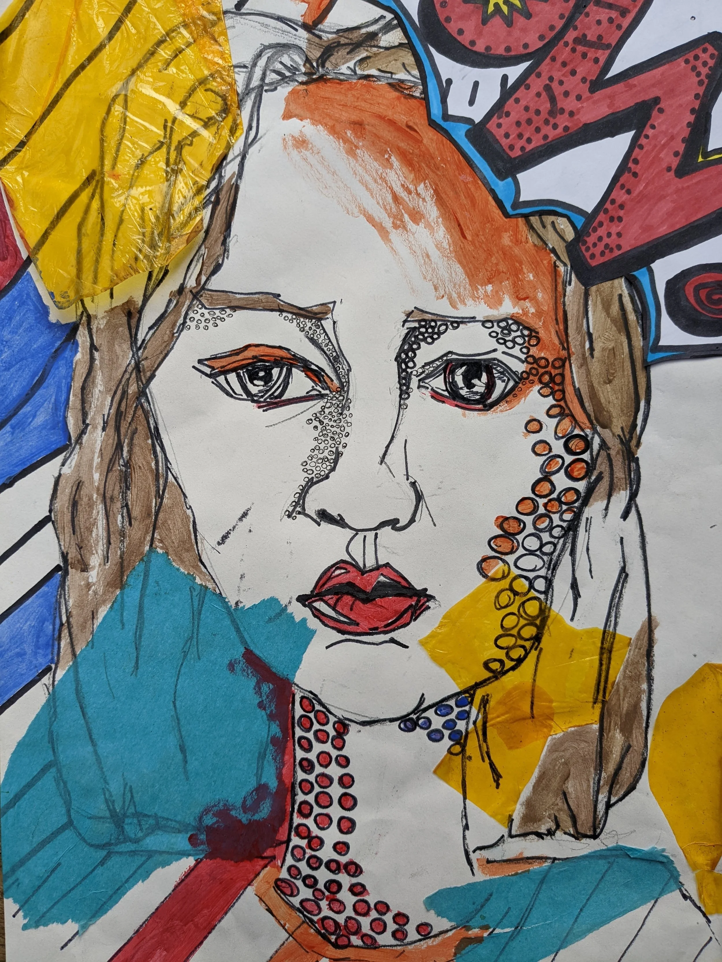 Saturday Art Club for Children - Lichtenstein Pop Art Portraits ...